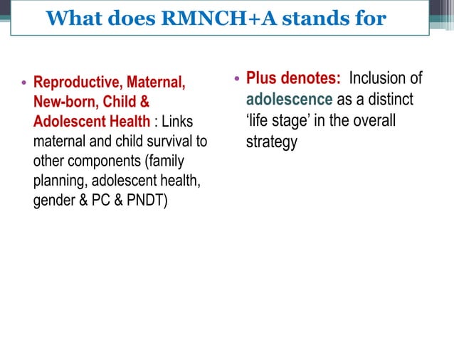Rmnch+a | PPTX