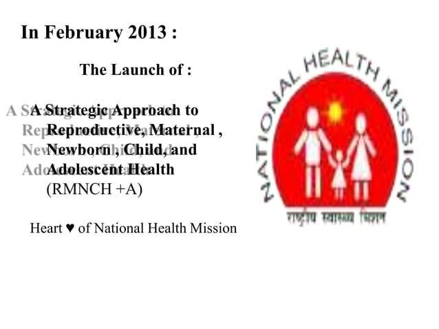 Reproductive, Maternal, Newborn, Child and Adolescent Health RMNCHA ...