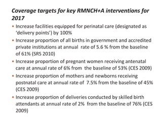 Reproductive, Maternal, Newborn, Child and Adolescent Health RMNCHA | PPTX