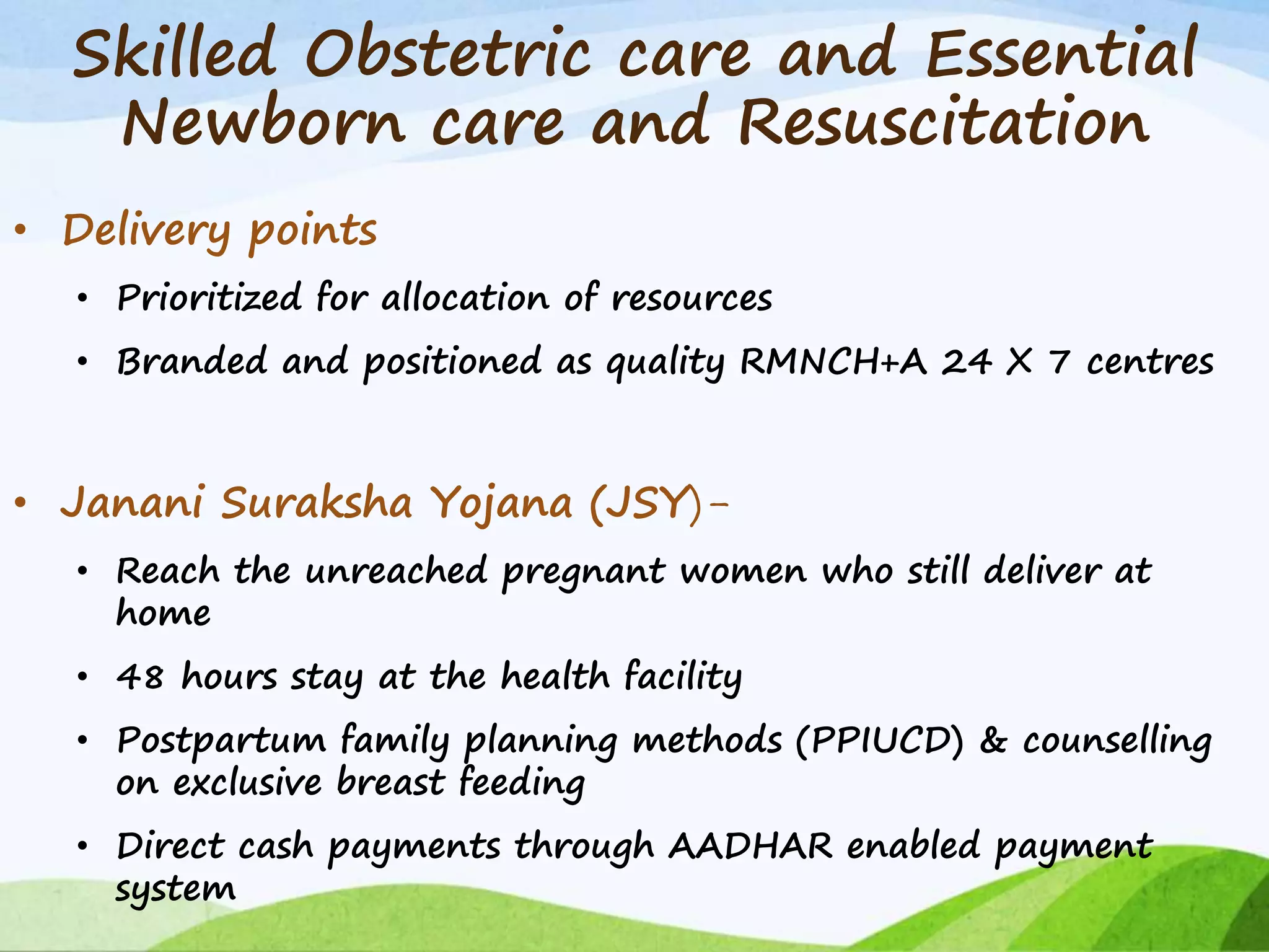 RMNCH+A strategy: Reproductive, Maternal, neonatal, child and ...