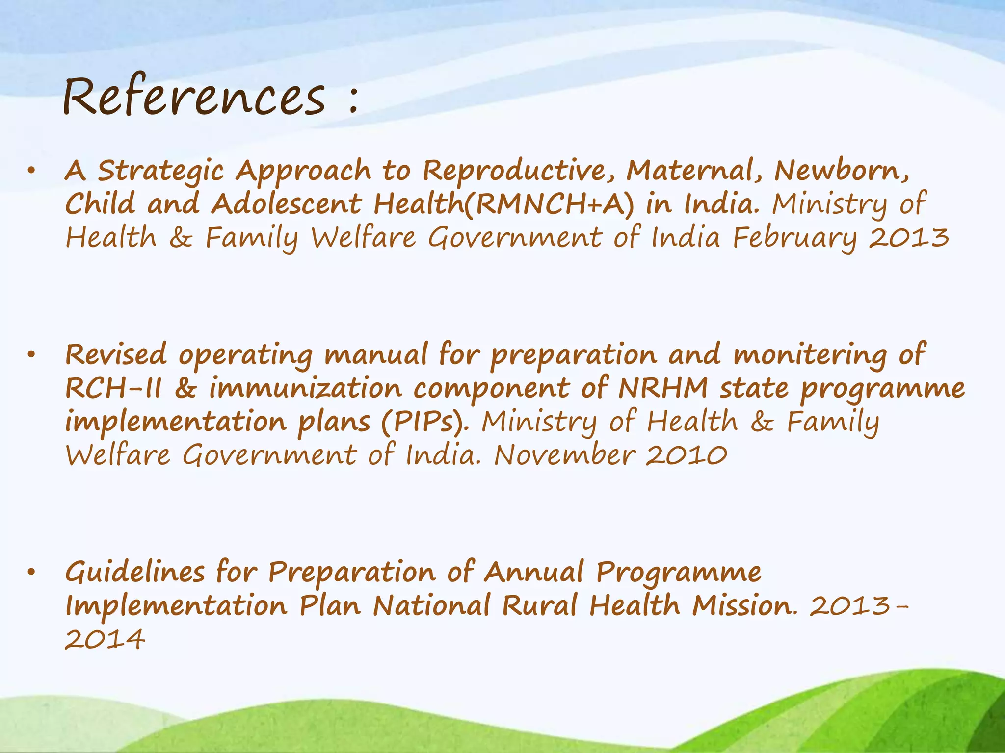 RMNCH+A strategy: Reproductive, Maternal, neonatal, child and ...