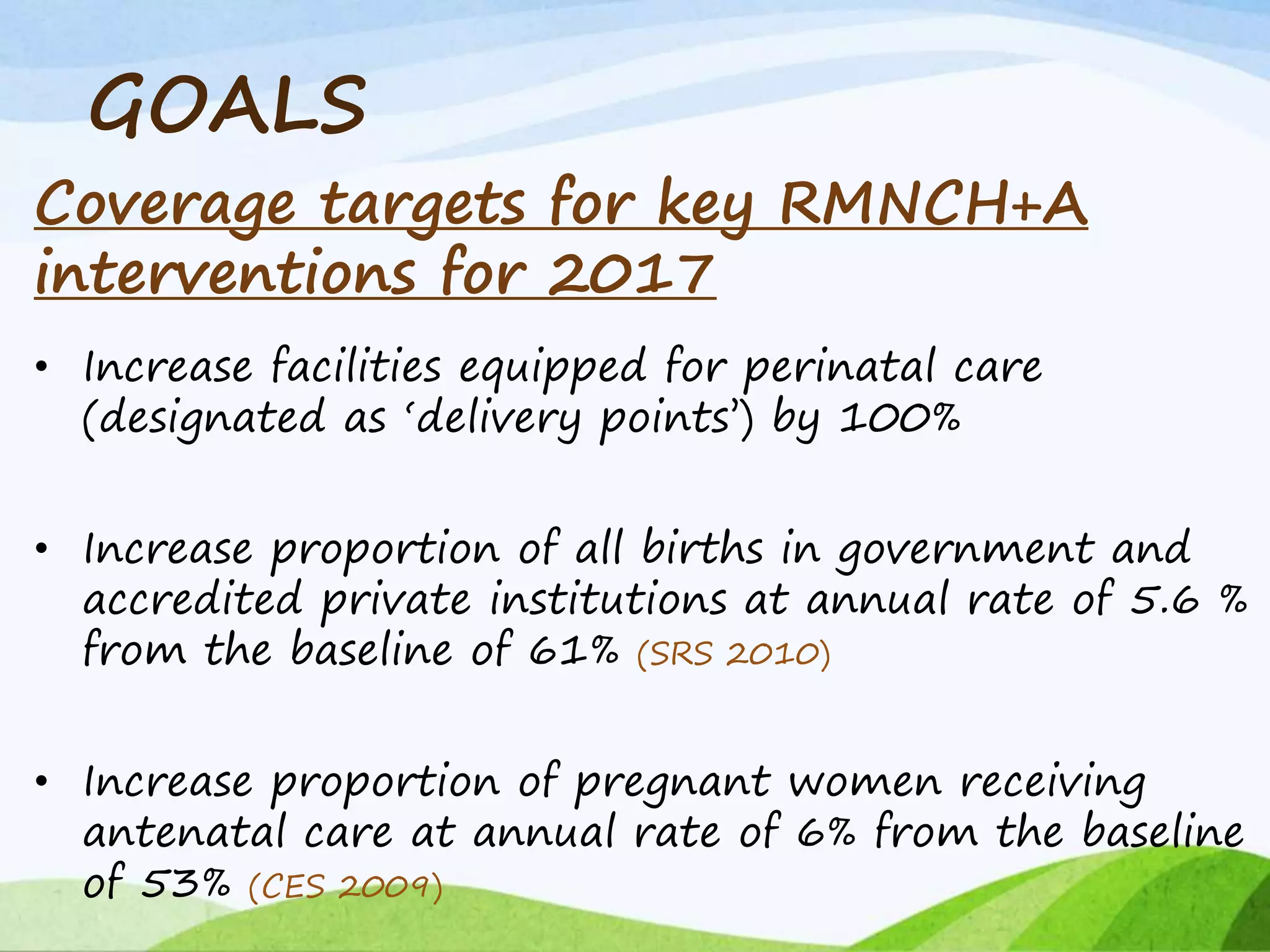 RMNCH+A strategy: Reproductive, Maternal, neonatal, child and Adolescent Health | PPTX