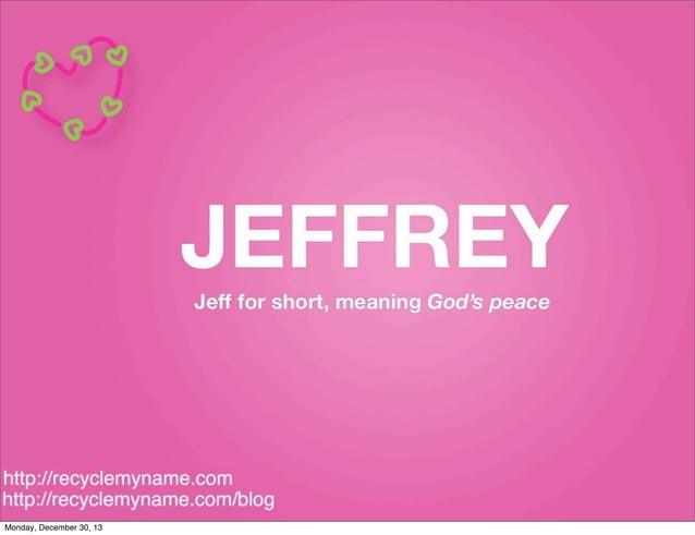 What Does The Name Jeffrey Mean? | PPT