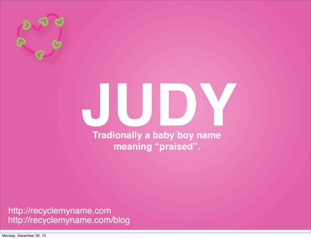 What Does The Name Judy Mean? | PPT