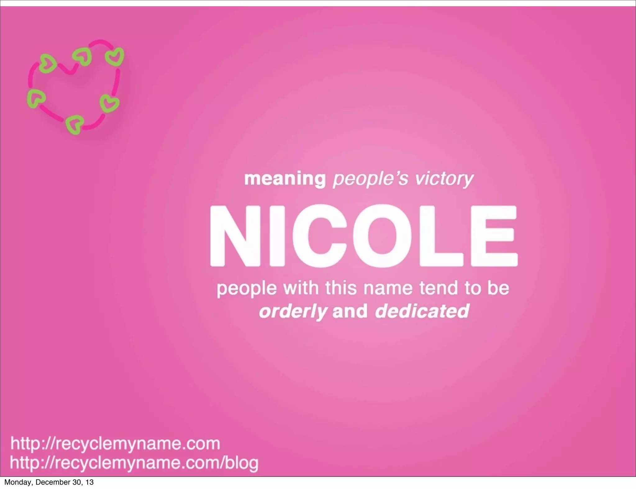 What Does The Name Nicole Mean? | PDF