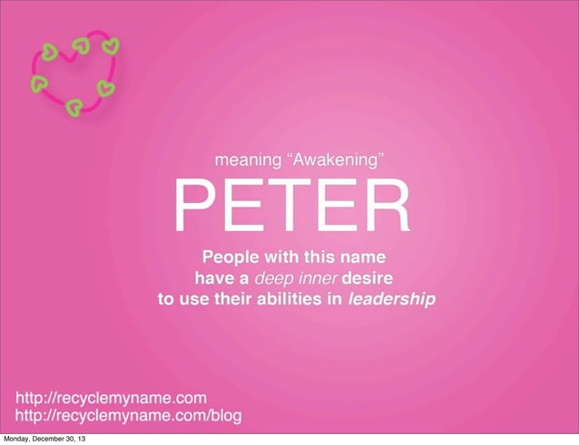 What Does The Name Peter Mean? | PDF