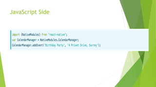 Native modules | PPT