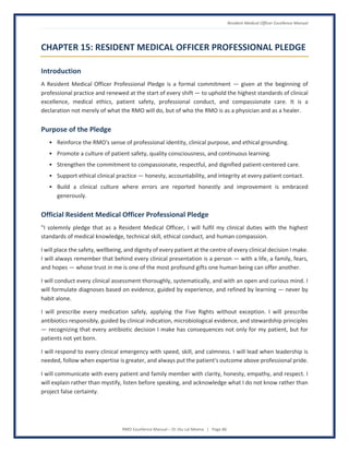 RMO Excellence Manual - Global Standards for Patient-Centered Clinical ...