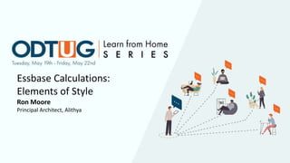 Essbase Calculations: Elements of Style | PPTX