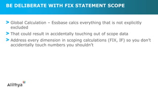 Essbase Calculations: Elements of Style | PPTX