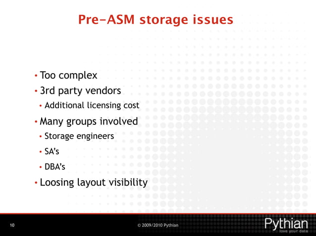 Oracle ASM 11g - The Evolution | KEY | Databases | Computer Software and Applications