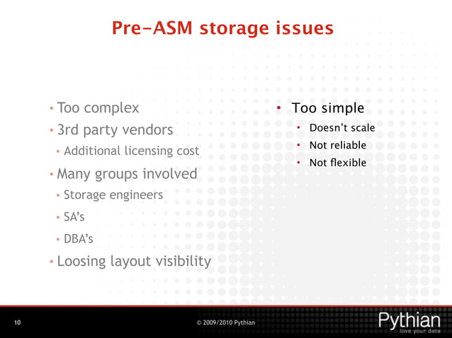 Oracle ASM 11g - The Evolution | KEY | Databases | Computer Software and Applications