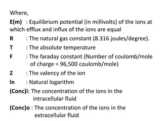 Resting membrane potential | PPTX