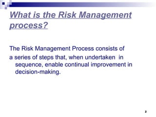The Risk Management Process - (RCMP) .ppt | Business Administration ...