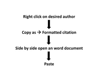 Easy guide to Endnote | PPTX