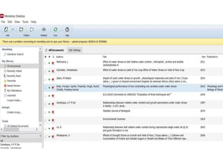 Easy guide to Endnote | PPTX