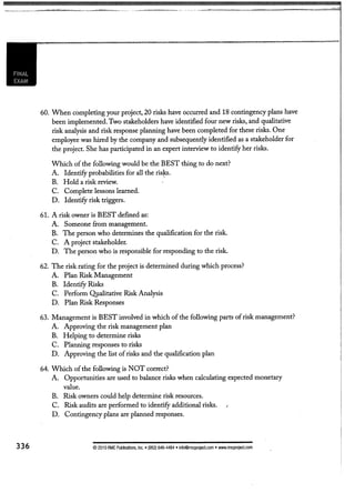 RMP risk management-final exam | PDF