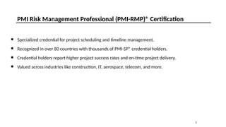 Risk Management Professional (PMI-RMP) Free Sample 2025 | PPTX