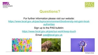 PAS What does BNG mean for the planning system in England, The House ...