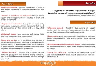 ReachOut! Club Brochure | PPT | Primary Education | Education