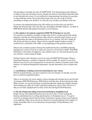 Rmp Full Plan 09.260209 | DOC | Business Administration | Business