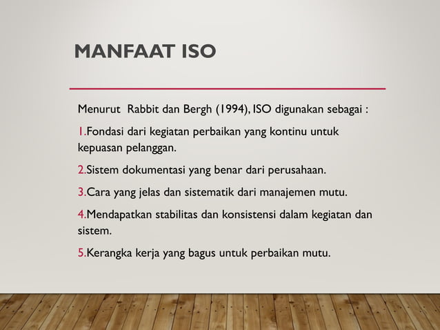 MANAJEMEN KUALITAS/AKREDITASI ISO ORGANISASI.ppt