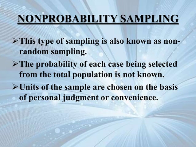 ppt on what is sample and its types | PPT | Free Download