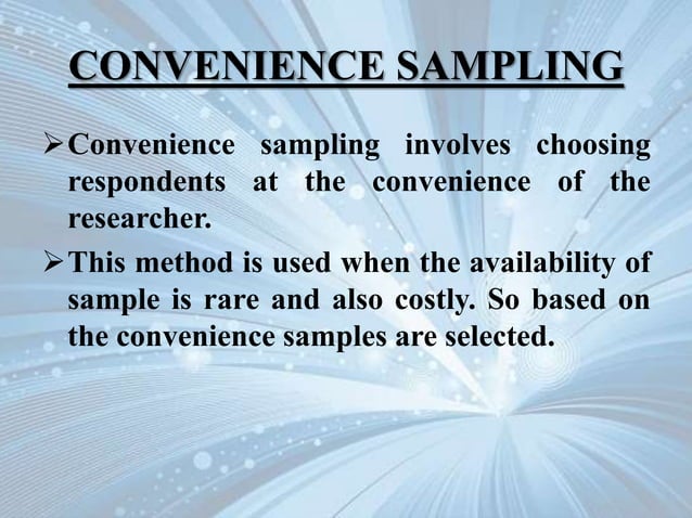 ppt on what is sample and its types | PPT