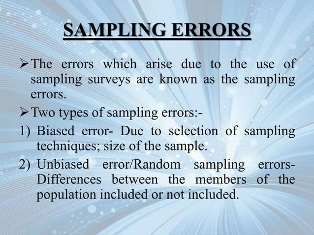 ppt on what is sample and its types | PPT