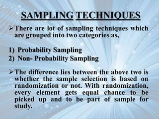 ppt on what is sample and its types | PPT