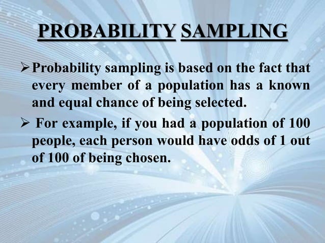 ppt on what is sample and its types | PPT | Free Download
