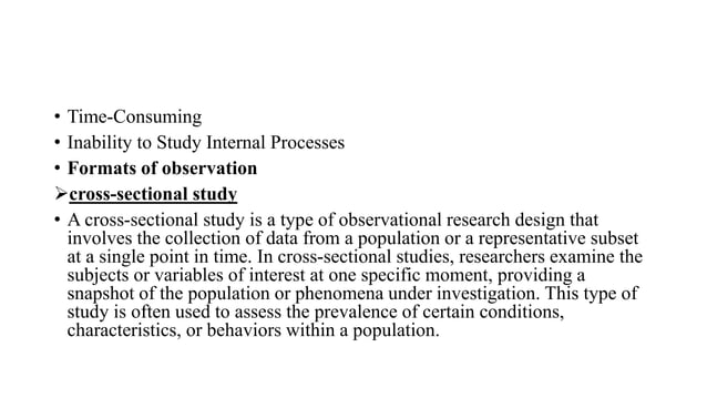 Observational procedures in Research methodology | PPT
