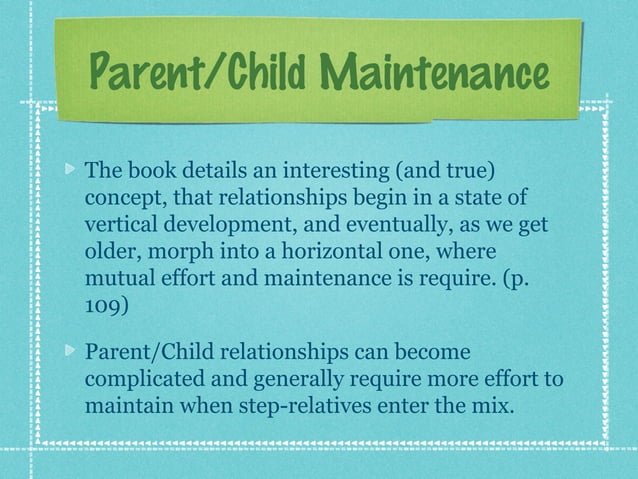 Relational Maintenance Within Families | PPT