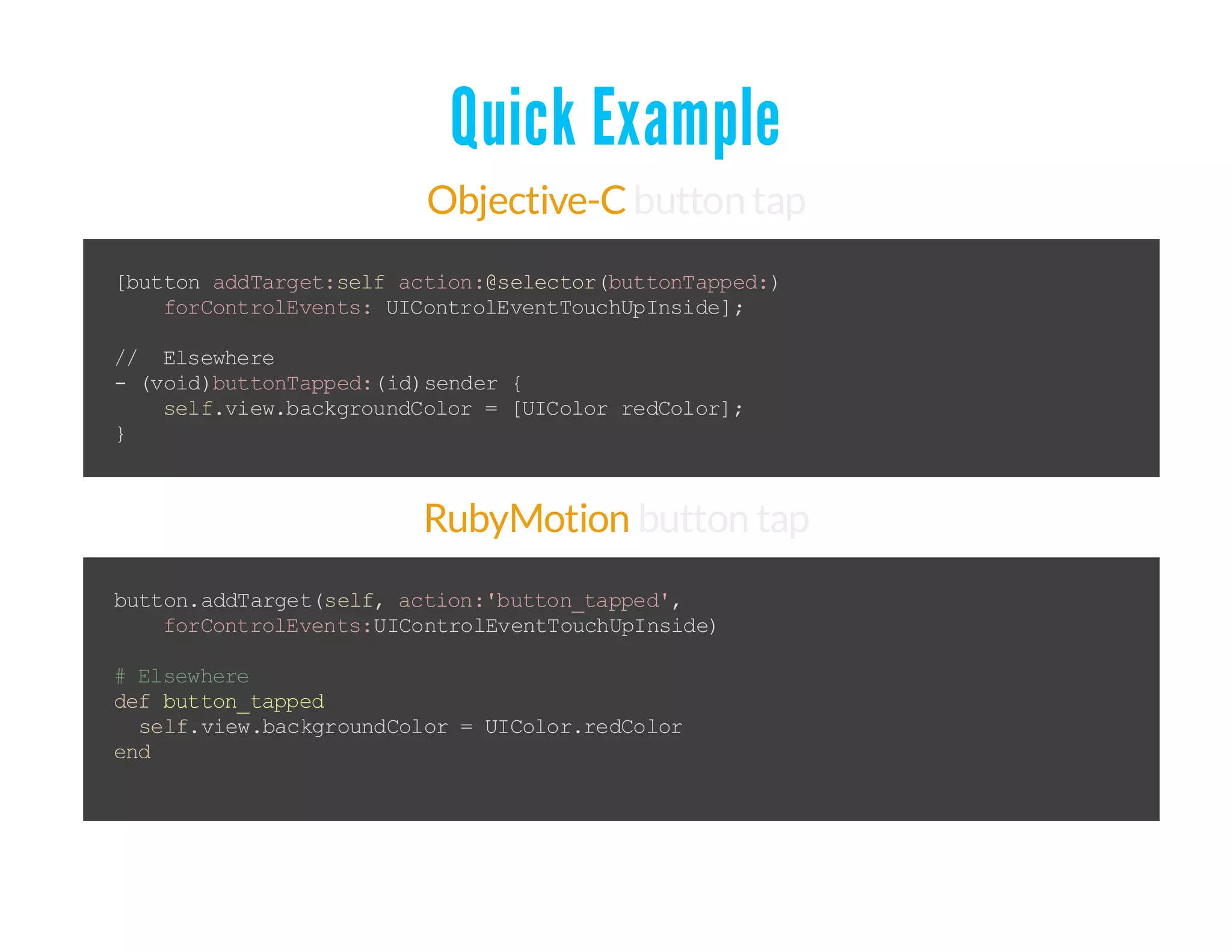 Introduction to RubyMotion - The Cool Way to Build iOS Apps | PPT