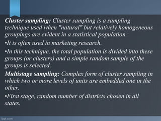 Sample and sampling design (Research method) | PPT