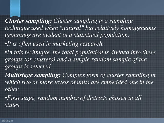 Sample and sampling design (Research method) | PPT | Science