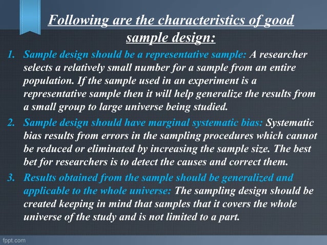 Sample and sampling design (Research method) | PPT | Science