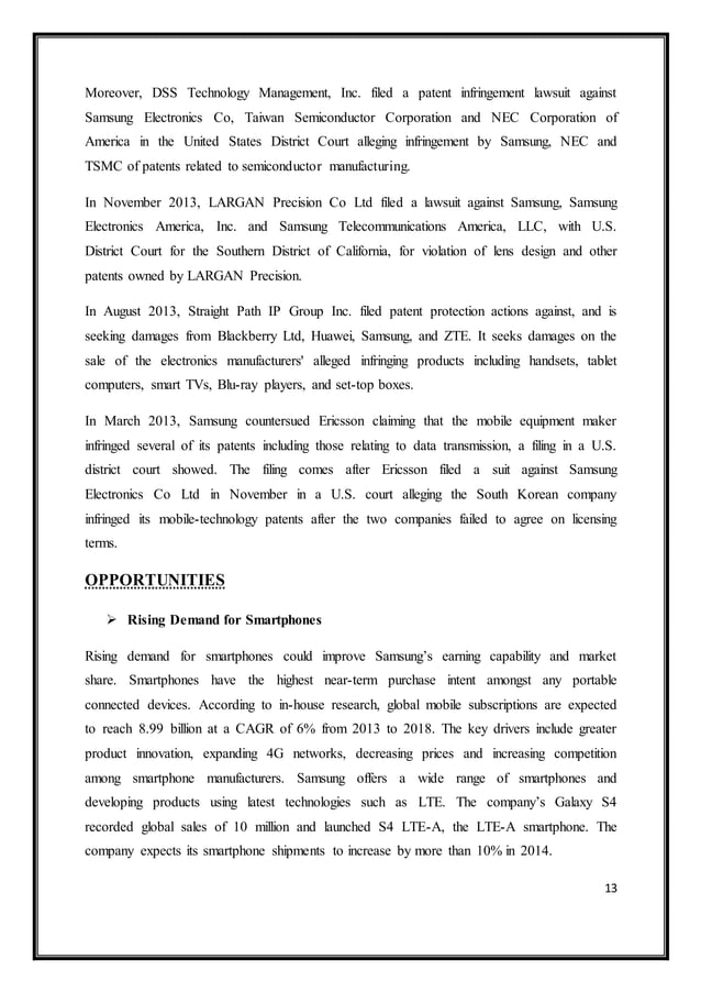 Research Methodology of Samsung Electronics Co. Ltd (Analysis of ...