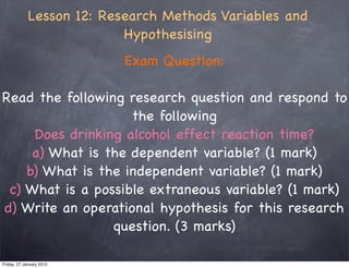 Research Methods in Psychology Sampling and Experimental Design | PDF