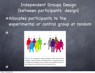Research Methods in Psychology Sampling and Experimental Design | PDF