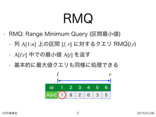 RMQ クエリ処理 | PPT