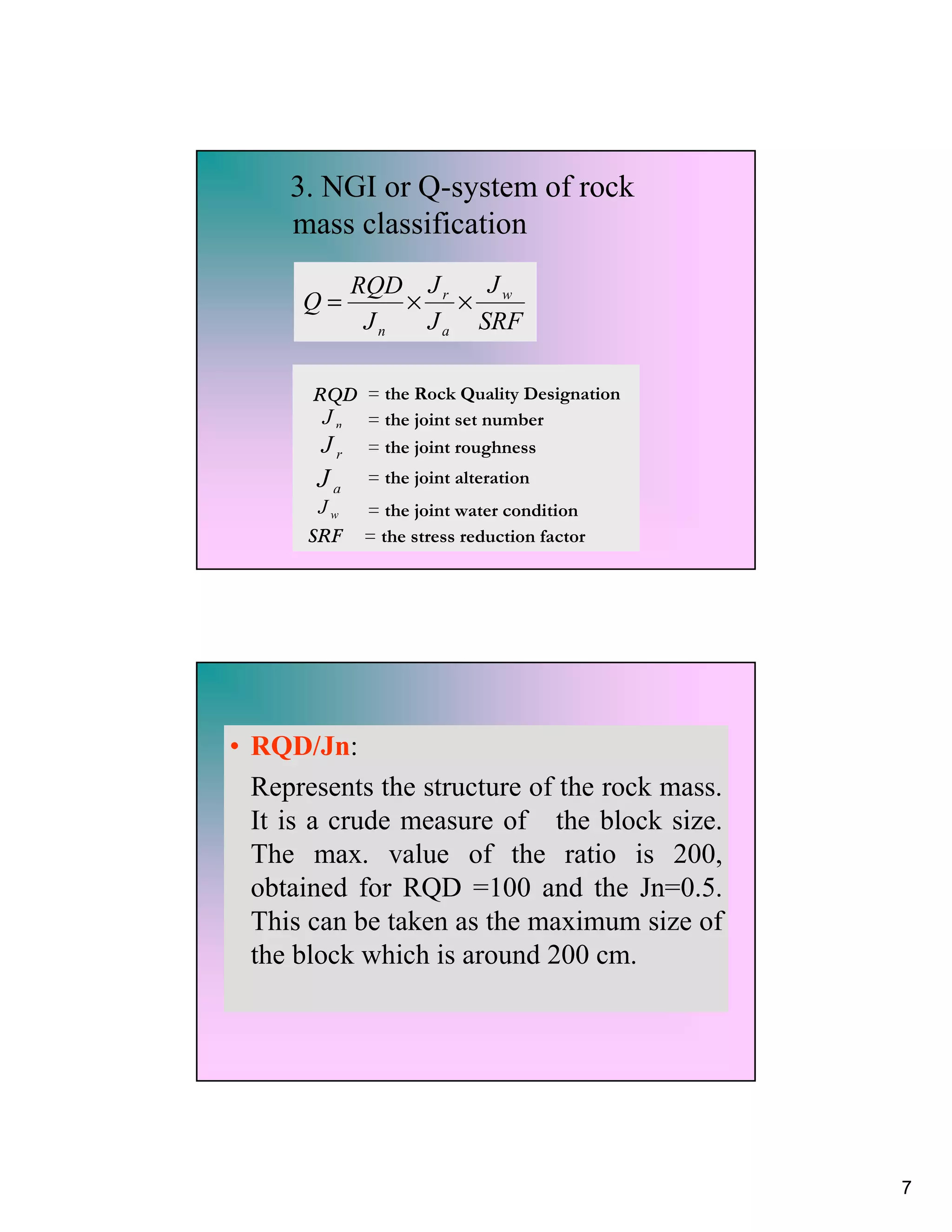 Rock mass classification or rock mass rating of rock materials in civil and mining engineering | PDF