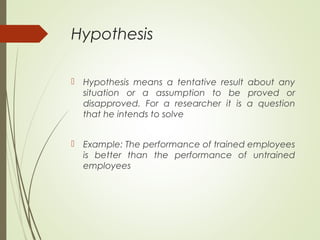 Research methodology - Estimation Theory & Hypothesis Testing ...
