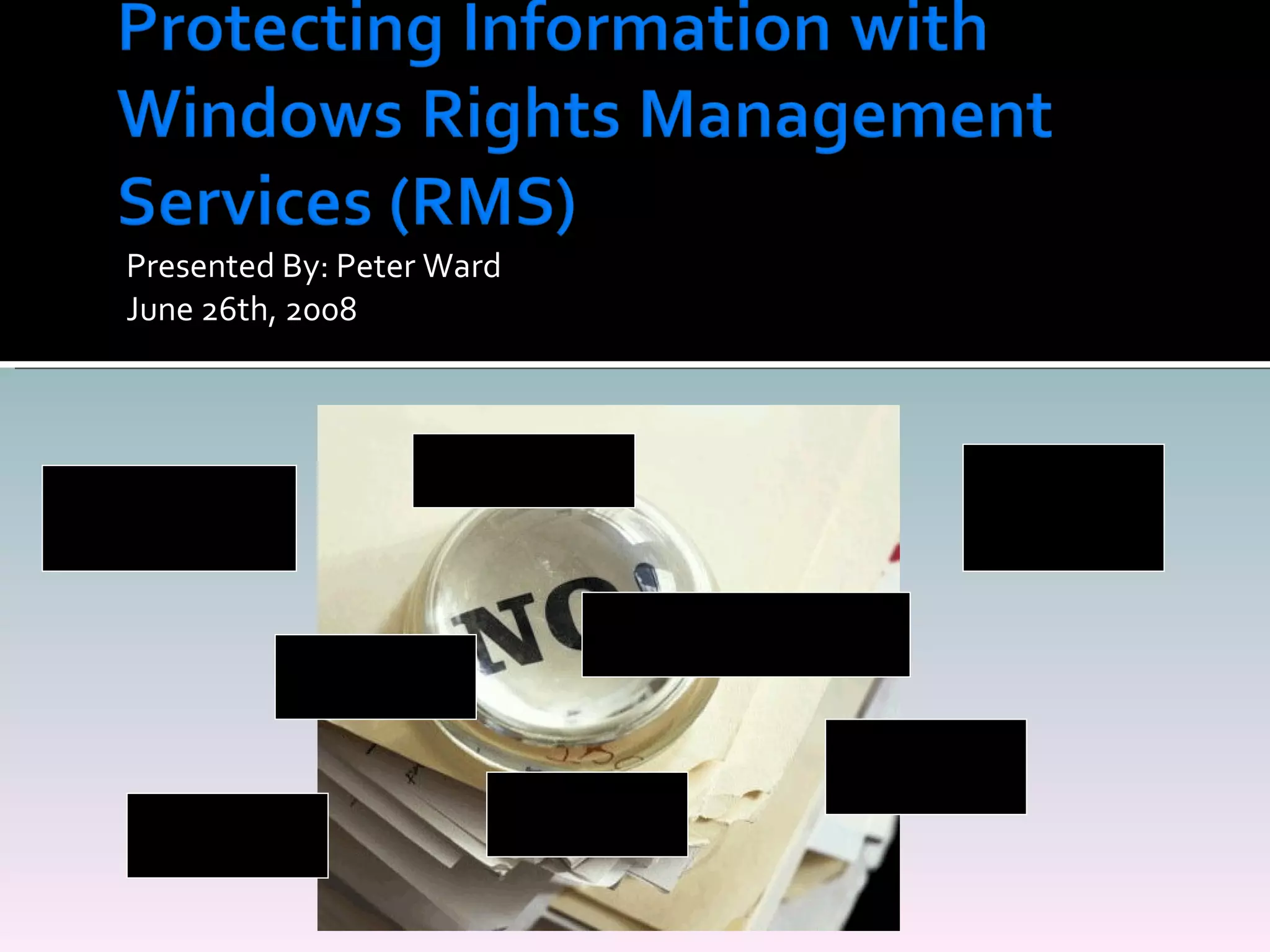 Microsoft Rights Management | PPT