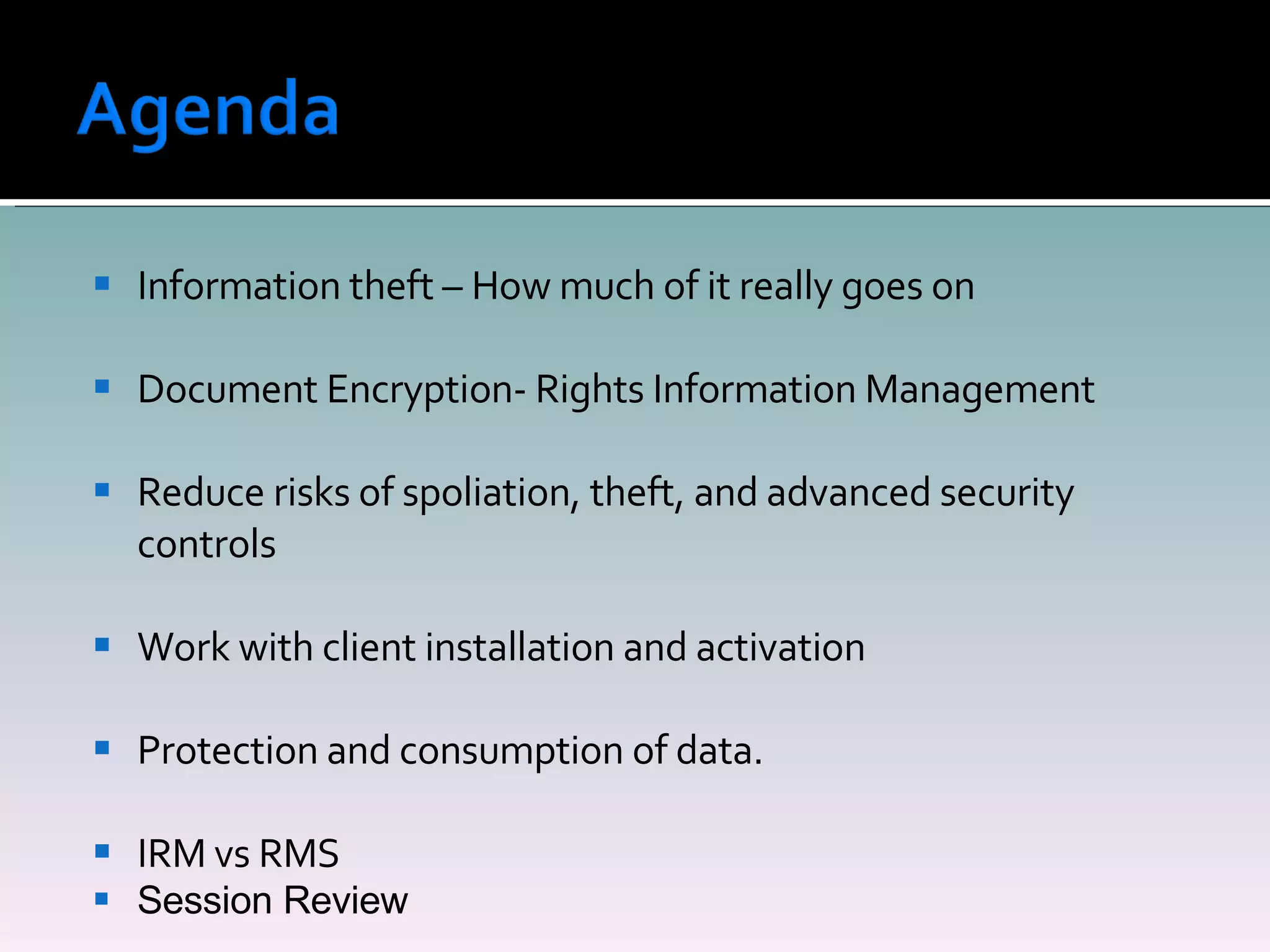 Microsoft Rights Management | PPT