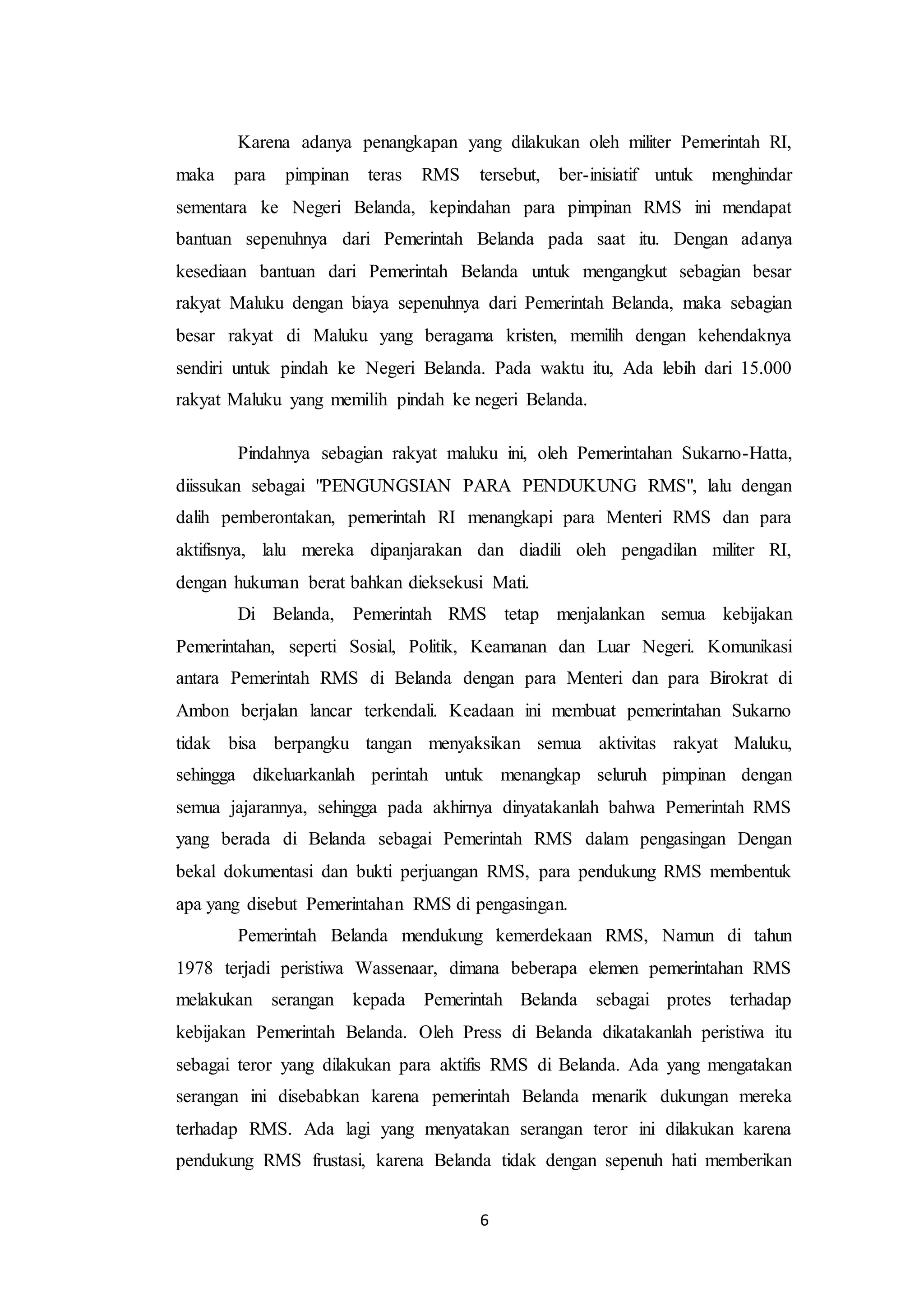 Republik Maluku Selatan | DOCX