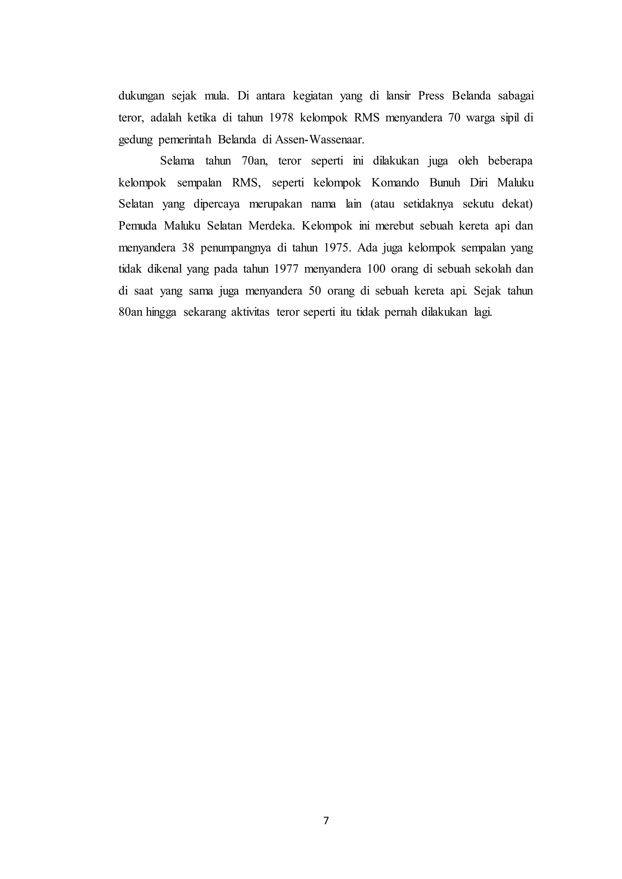 Republik Maluku Selatan | DOCX