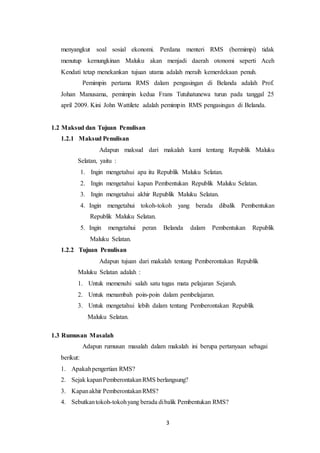 Republik Maluku Selatan | DOCX