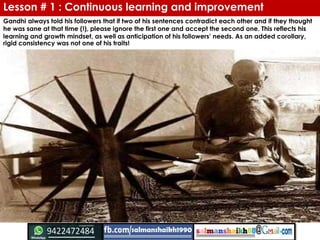 37 teachings of mahatma gandhi | PPTX