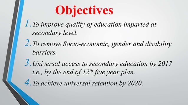 Rashtriya Madhyamik Shiksha Abiyan (RMSA) | PPTX
